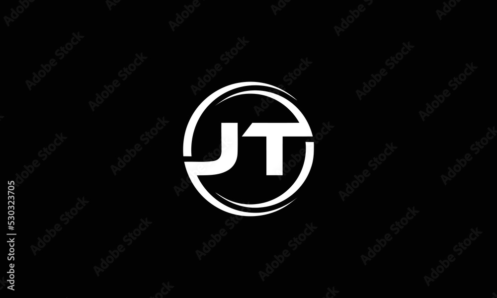 JT Letter Business Logo Design Alphabet Icon Vector Symbol Stock Vector ...