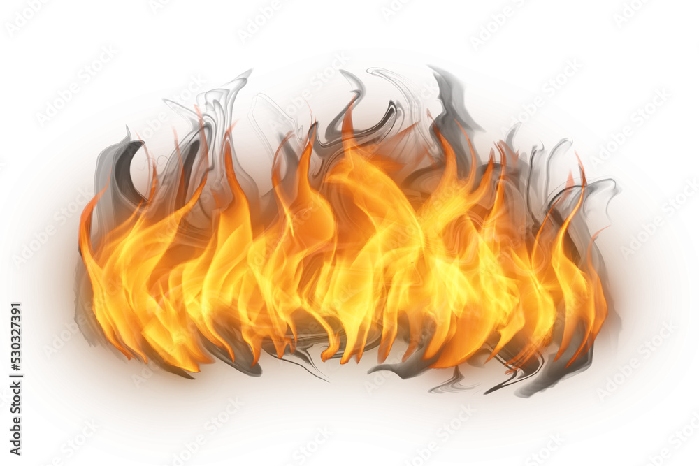 Realistic burning fire flames, Burning hot sparks realistic fire flame ...