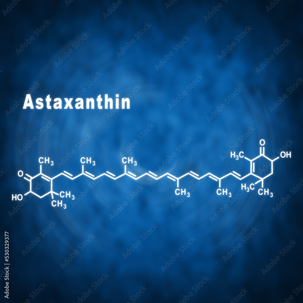 Astaxanthin keto-carotenoid, Structural chemical formula Stock ...