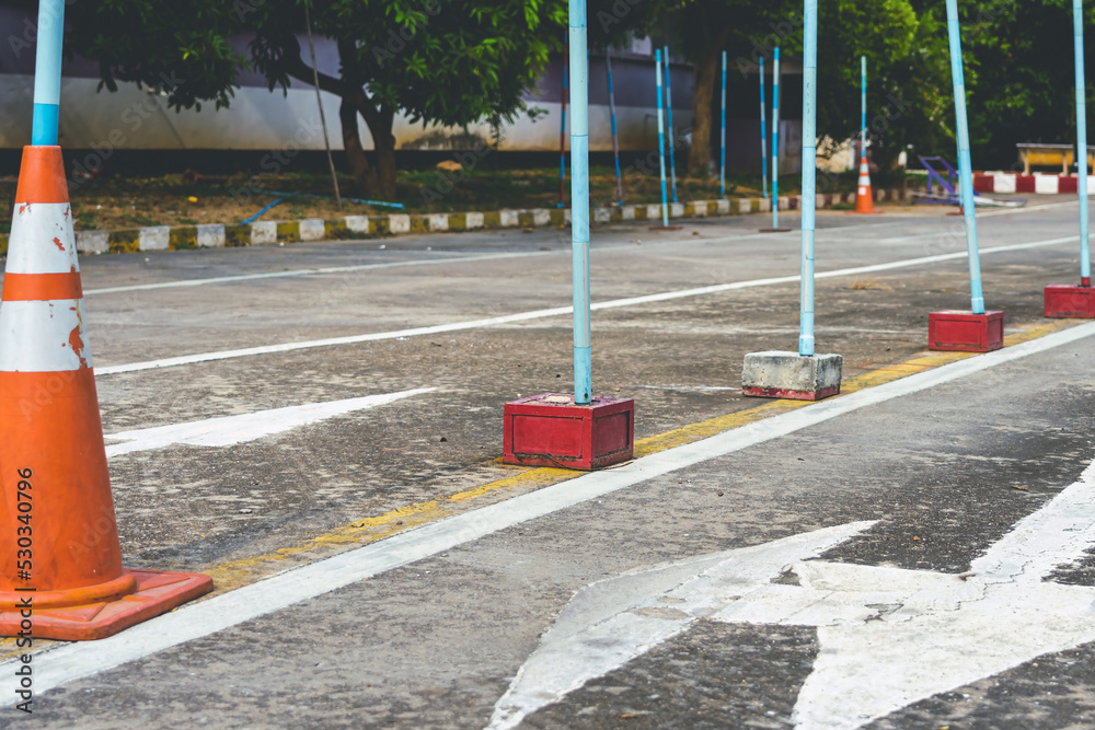 Driving test and training area with simulate test for driving license ...