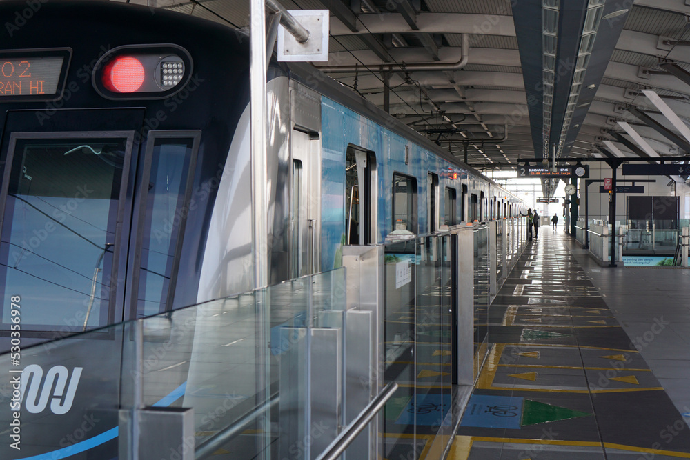 Jakarta, Indonesia, September 2022. MRT Jakarta is public ...