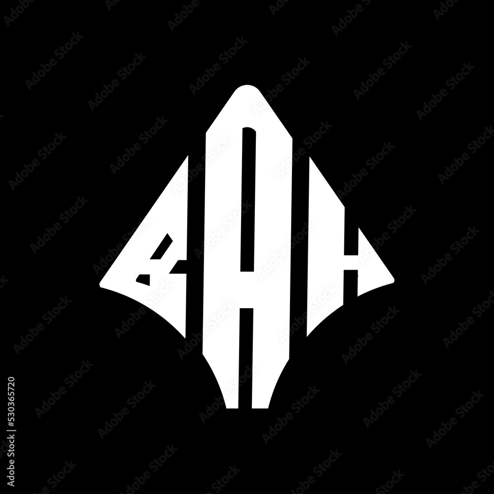 BAH logo. BAH letter. BAH letter logo design. BAH modern and creative ...