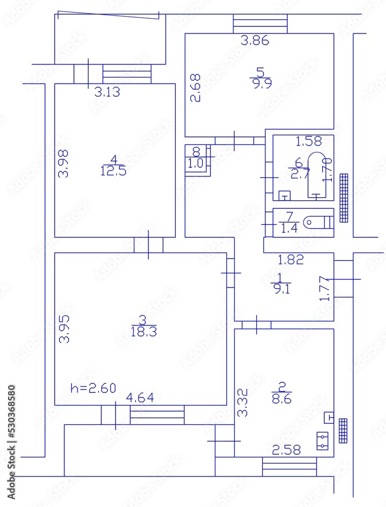 2d floor plan illustration. 3d Floor plan. Floorplans. Home floor plan ...