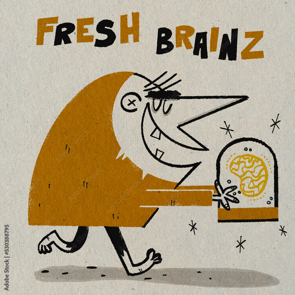 Igor Frankenstein Hunchback Brain Delivery Vintage Midcentury Retro ...