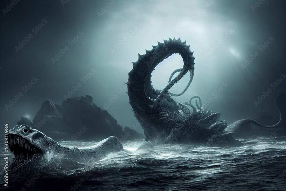 Giant Sea Monster Wallpaper