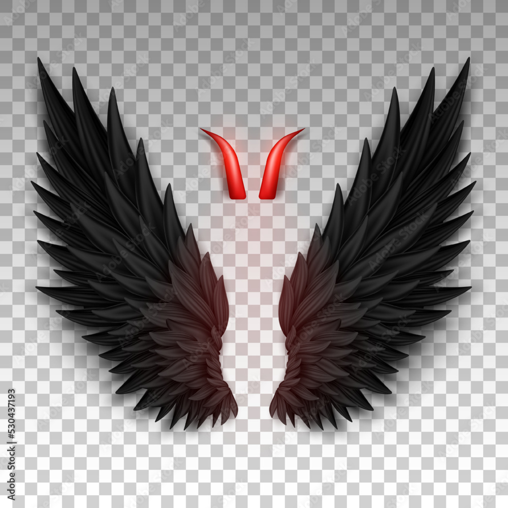 Realistic Devil Wings Png