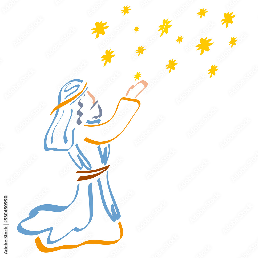 Abraham and the stars, the future father of nations receives a promise ...