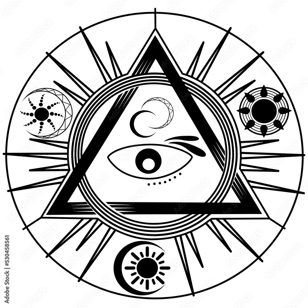 vector symbol mystical mystical spiritual spiritual brick tattoo symbol ...