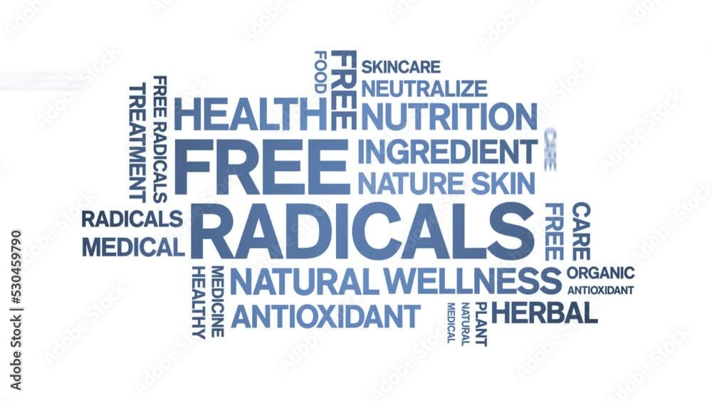 Free Radicals animated tag word cloud;text design animation kinetic ...