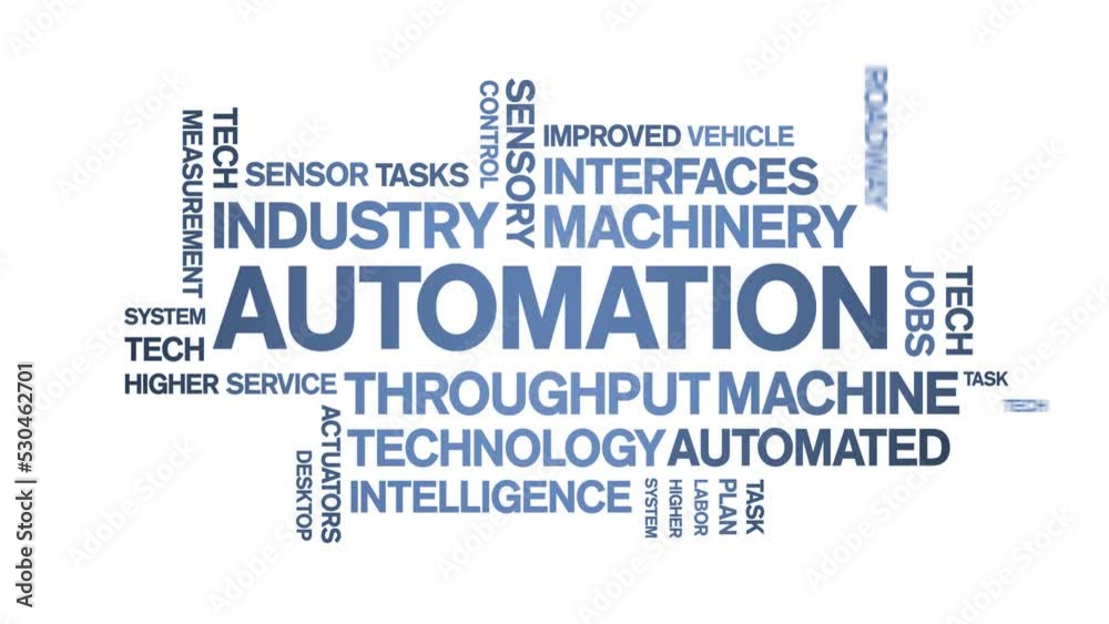 Automation animated tag word cloud;text design animation kinetic ...