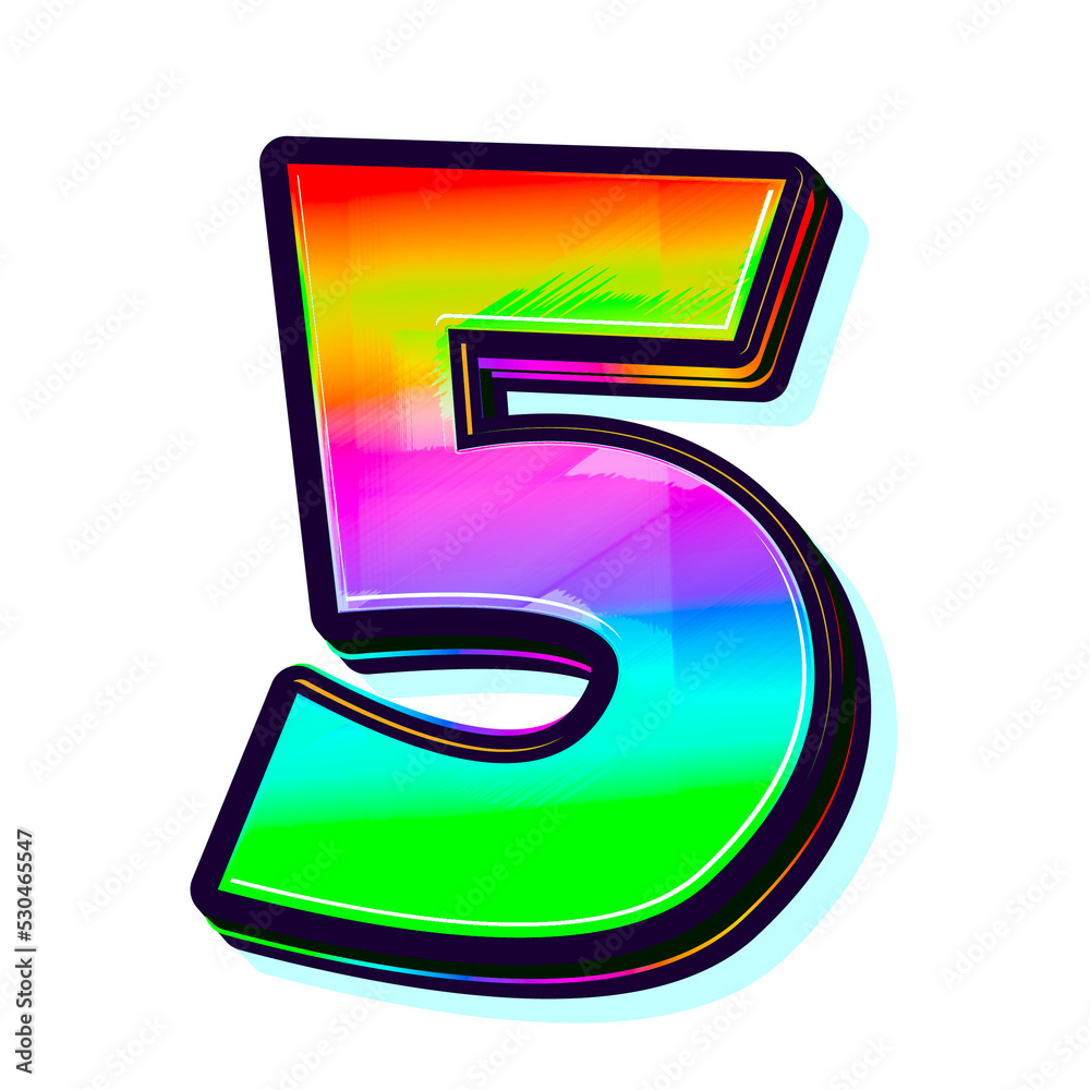 Jungle King alphabet rainbow font colorful alphabet ,5. design for ...