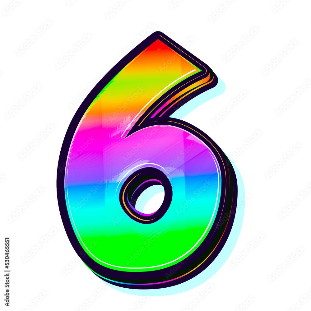 Jungle King alphabet rainbow font colorful alphabet ,6. design for ...