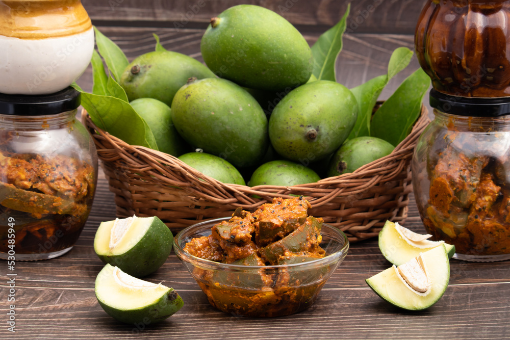 Mango Pickle Also Called Aam Ka Achar, Sookha Kairi, Chatpata Loncha Is ...