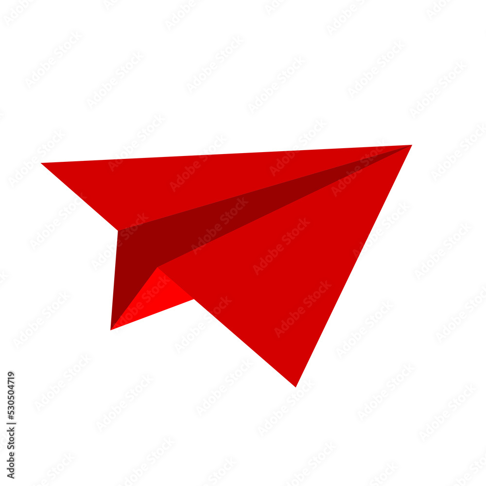 One direction and one red paper plane pointing in different way on ...