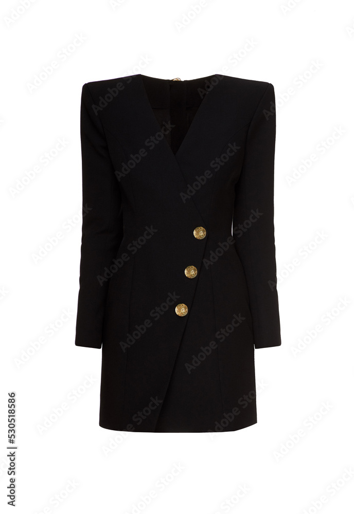 Ghost mannequin. Black women's business evening dress without human ...