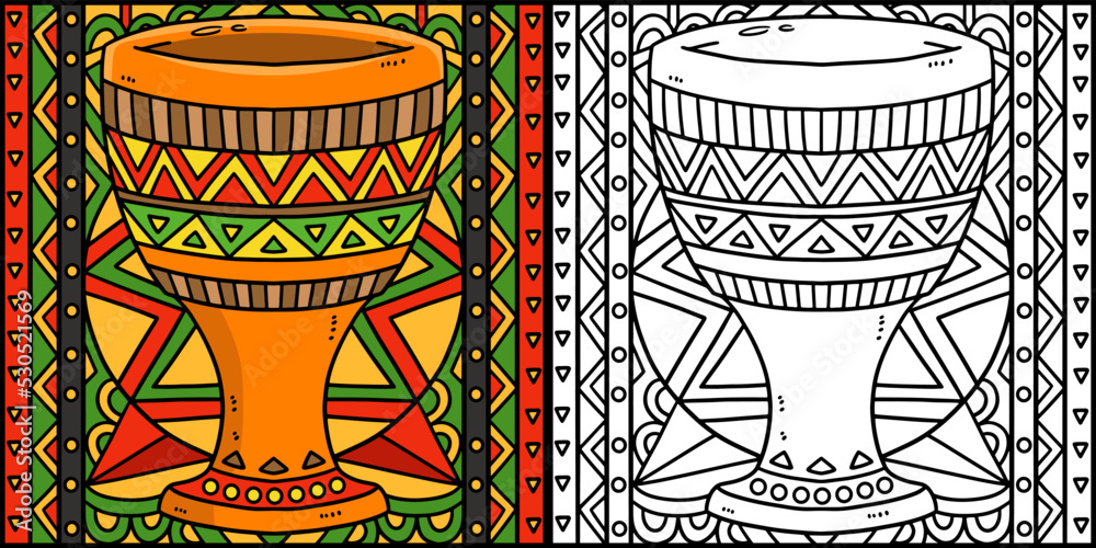 Kwanzaa Unity Cup Coloring Pages