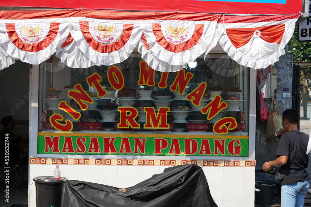 Jakarta, Indonesia - August, 2022 : A traditional Padang restaurant in ...