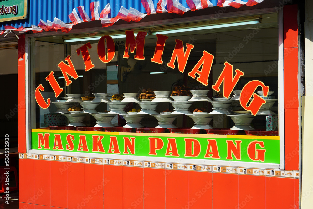 Jakarta, Indonesia - August, 2022 : A traditional Padang restaurant in ...