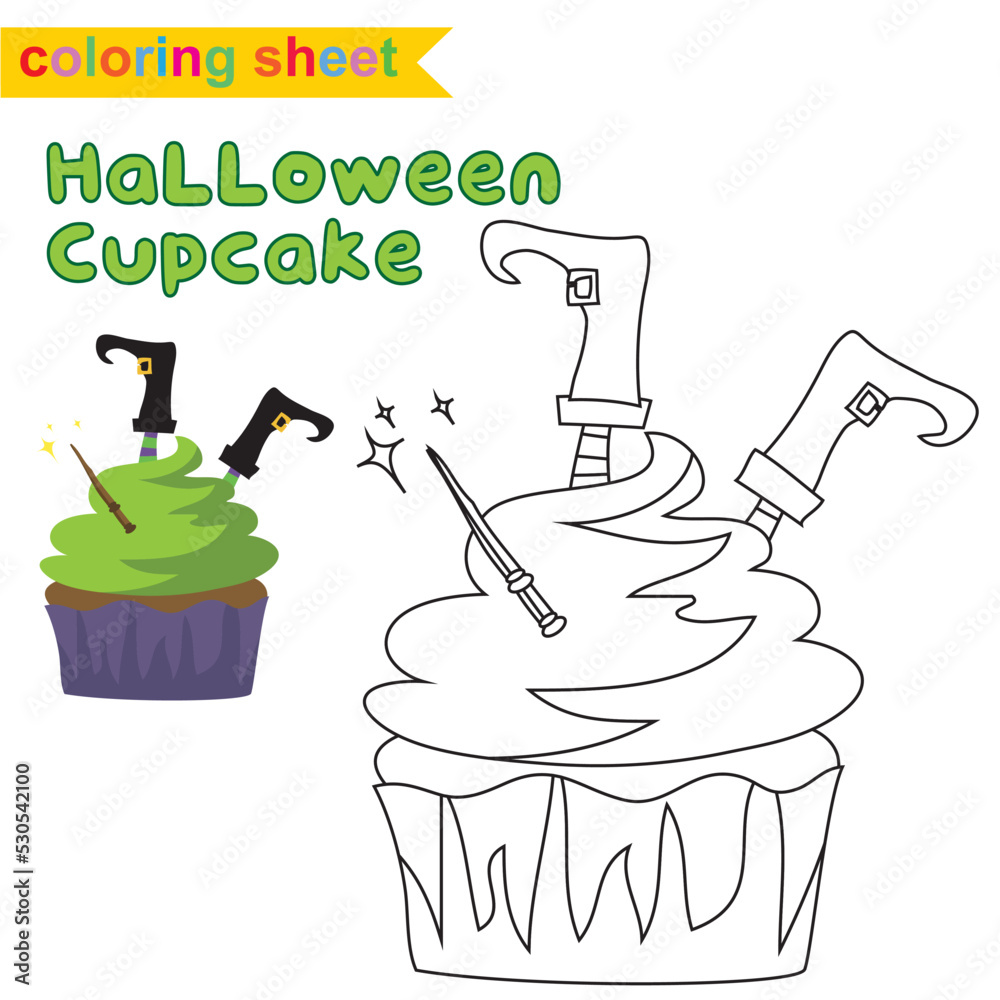 Coloring page for children. Coloring page Halloween edition. Fun ...