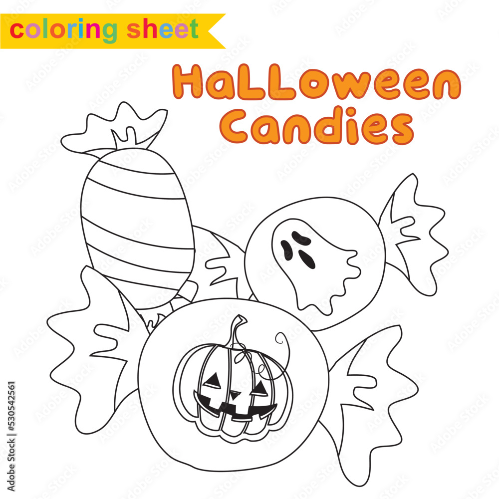 Coloring page for children. Coloring page Halloween edition. Fun ...