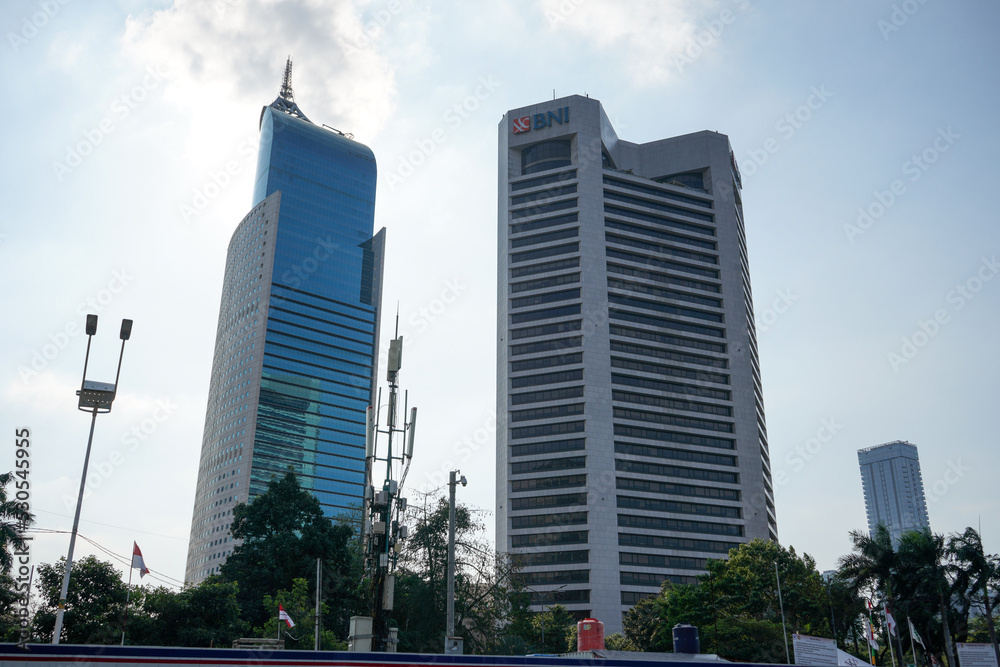 akarta, Indonesia - August, 2022 : Two supertall skyscrapers that have ...