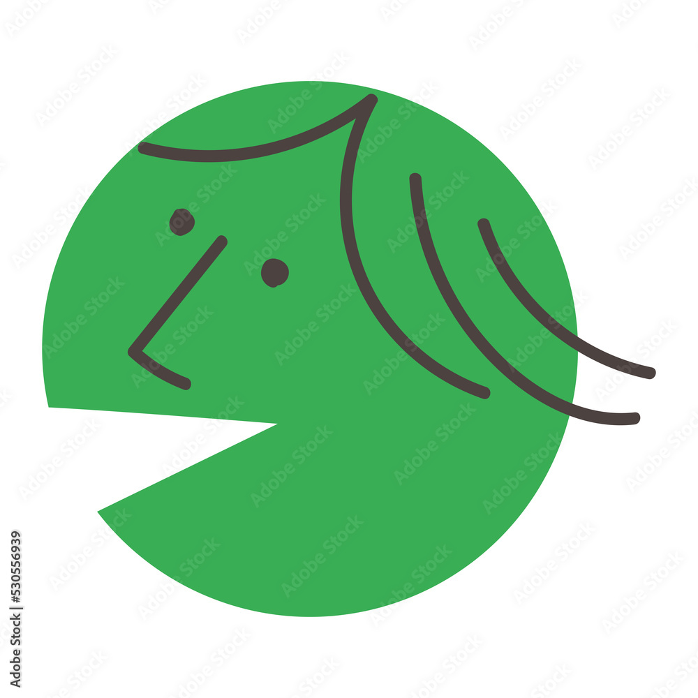 Funny talking head-round for making dialogues. Cartoon illustration ...