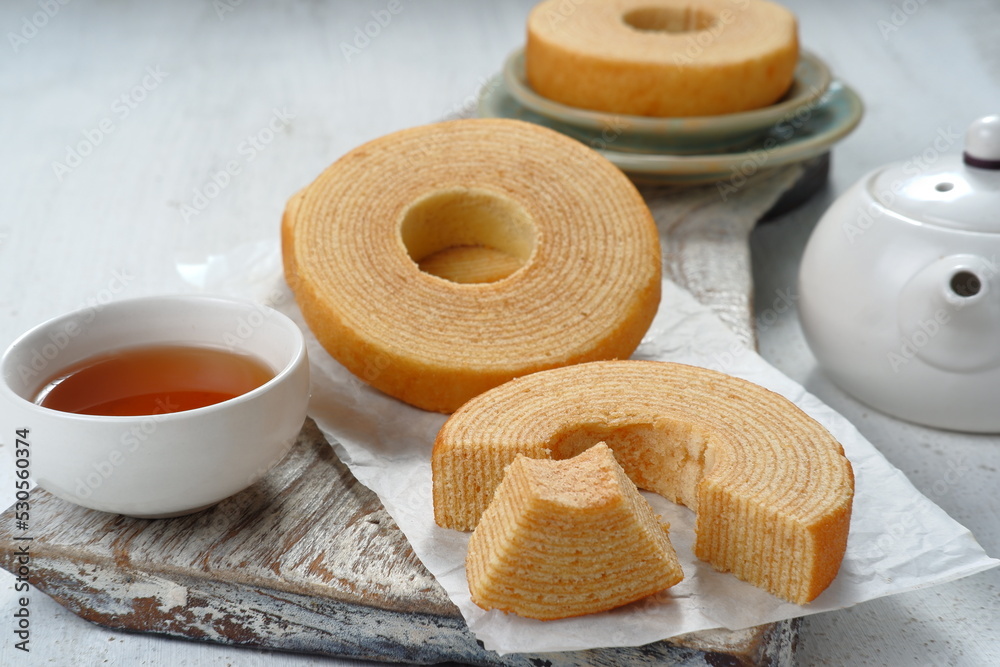 Baumkuchen or Tree Cake or log cake is a typical German,and cake that ...