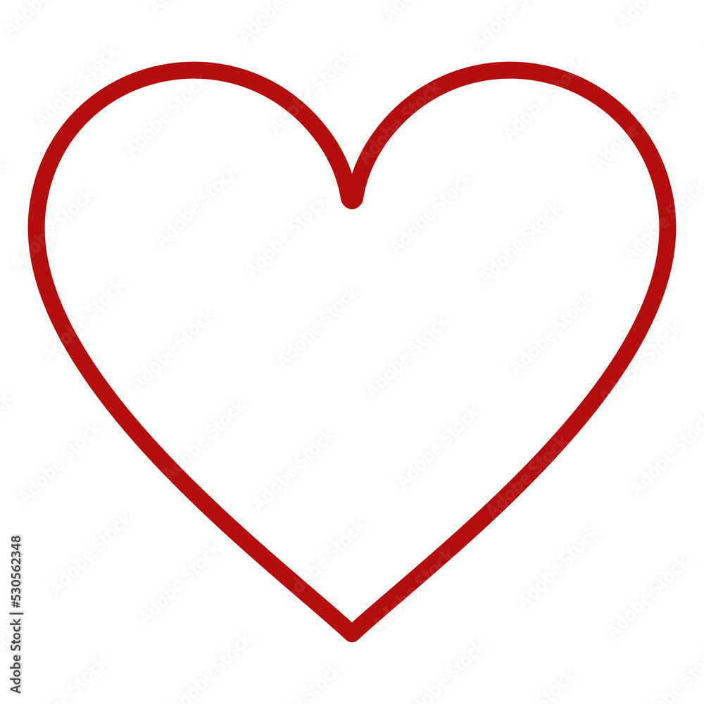 Heart-Shaped. Love Icon Symbol for Pictogram, App, Website, Logo or ...