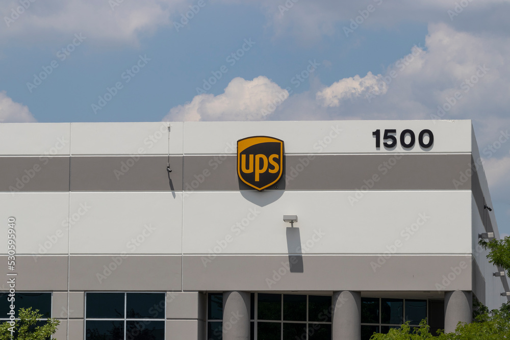UPS logistics center. United Parcel Service is the world's largest ...