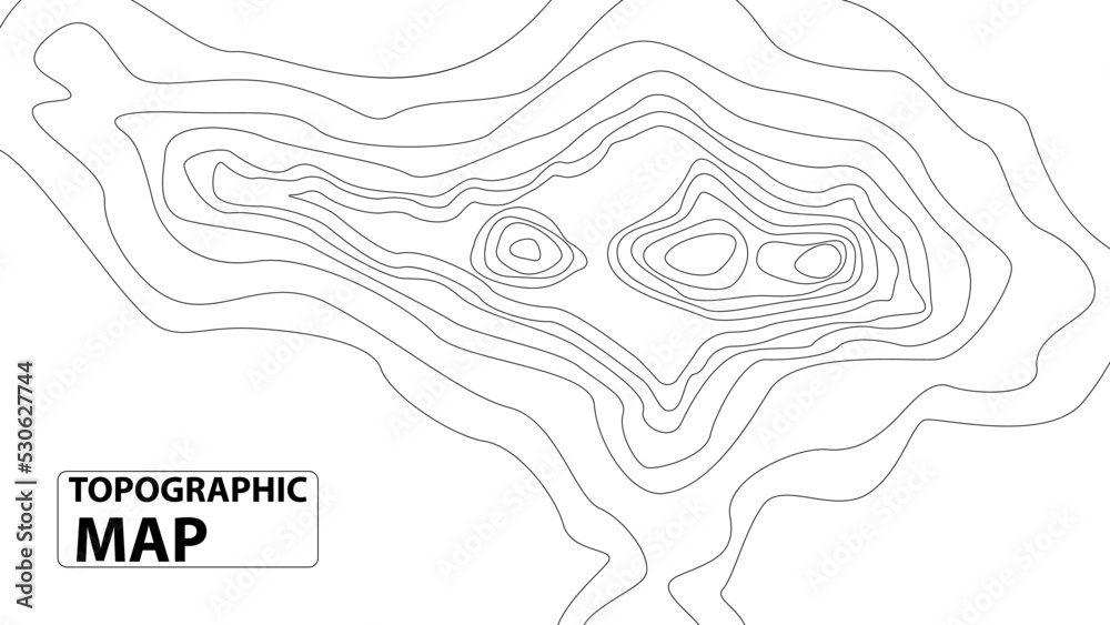 Vector graphic of Topographic map contour background. Contour map ...