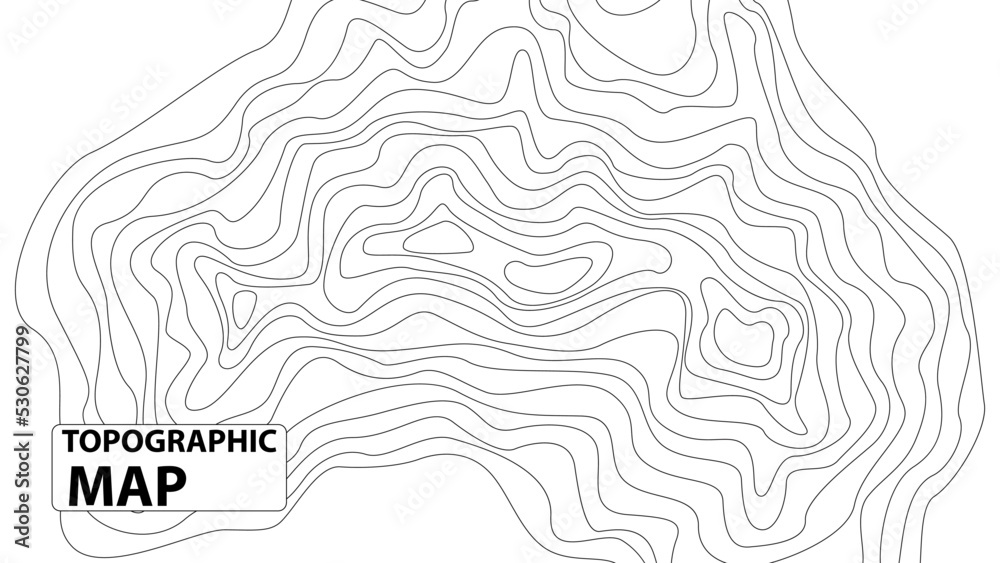 Vector graphic of Topographic map contour background. Contour map ...