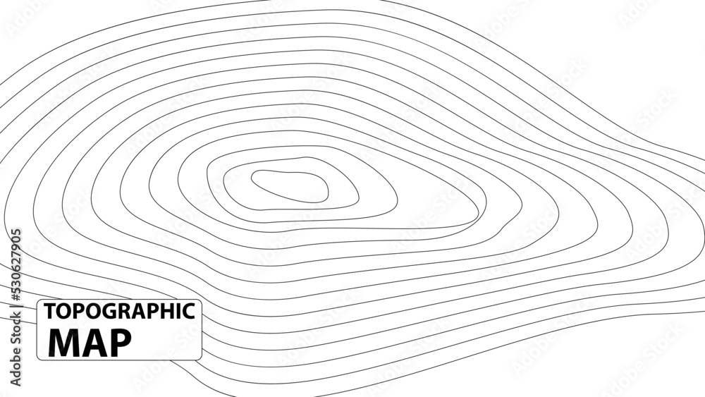 Vector graphic of Topographic map contour background. Contour map ...