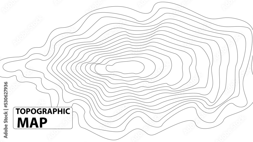 Vector graphic of Topographic map contour background. Contour map ...