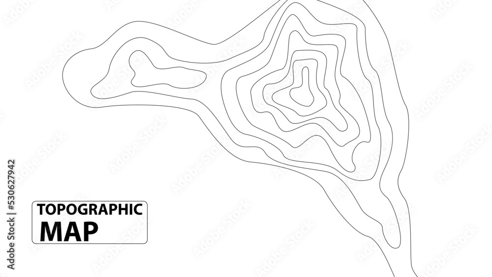 Vector graphic of Topographic map contour background. Contour map ...