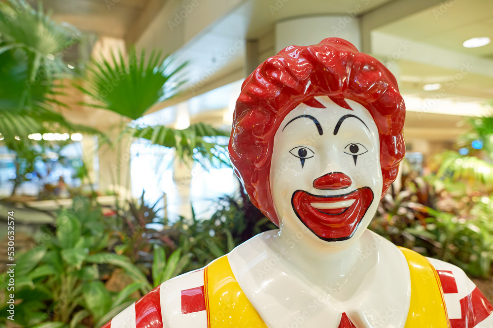 SINGAPORE - CIRCA NOVEMBER, 2015: Ronald McDonald character in ...