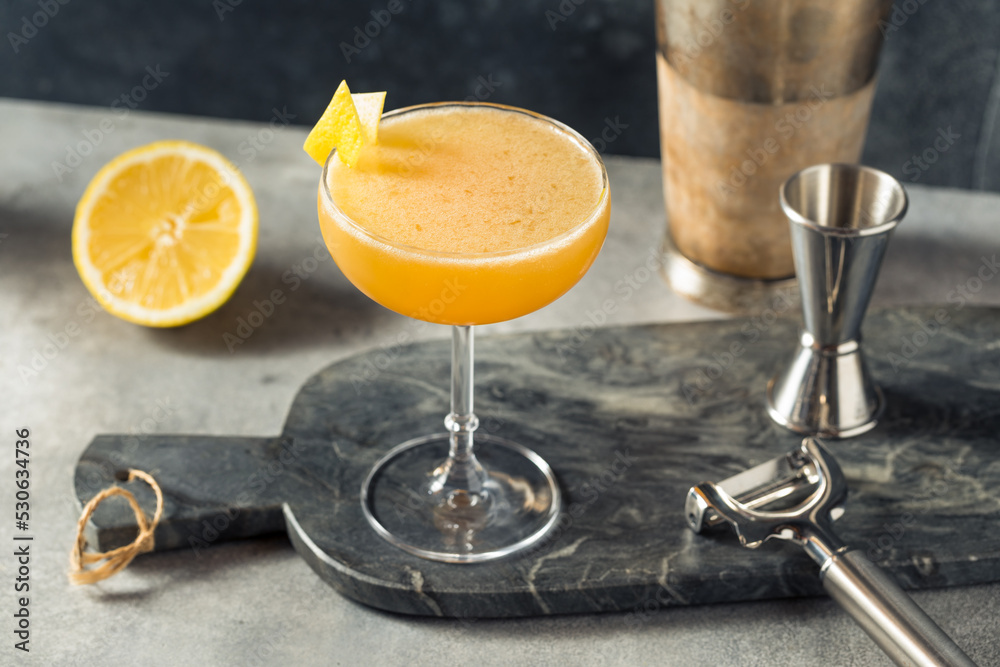 Boozy Refreshing Applejack Rabbit Cocktail Stock Photo | Adobe Stock