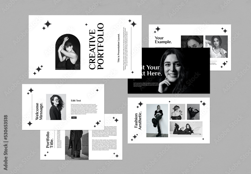 Modern Presentation Layout Stock Template | Adobe Stock