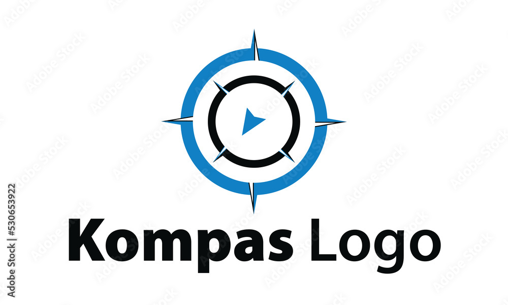 Compass Logo Design Vector Vintage Iliustration Of Compass Navigator Logo Modern Compass Logo
