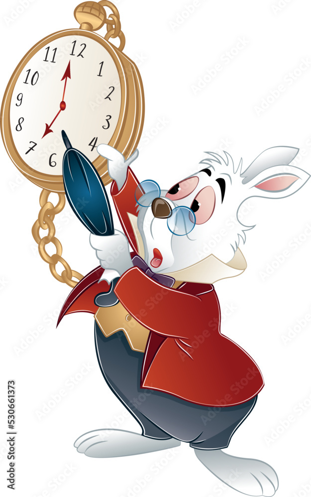 Alice In Wonderland Rabbit Running
