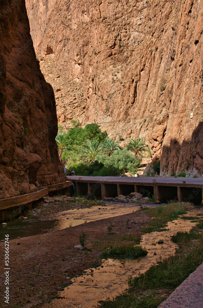 Todra gorge in Morocco, red rocks in Morocco, exploring the gorge ...