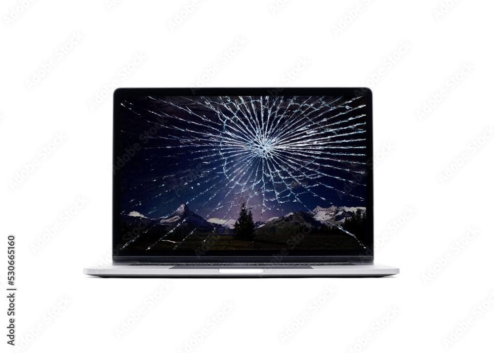 Broken Screen Laptop - Broken Laptop Screen - Laptop Cracked Screen ...