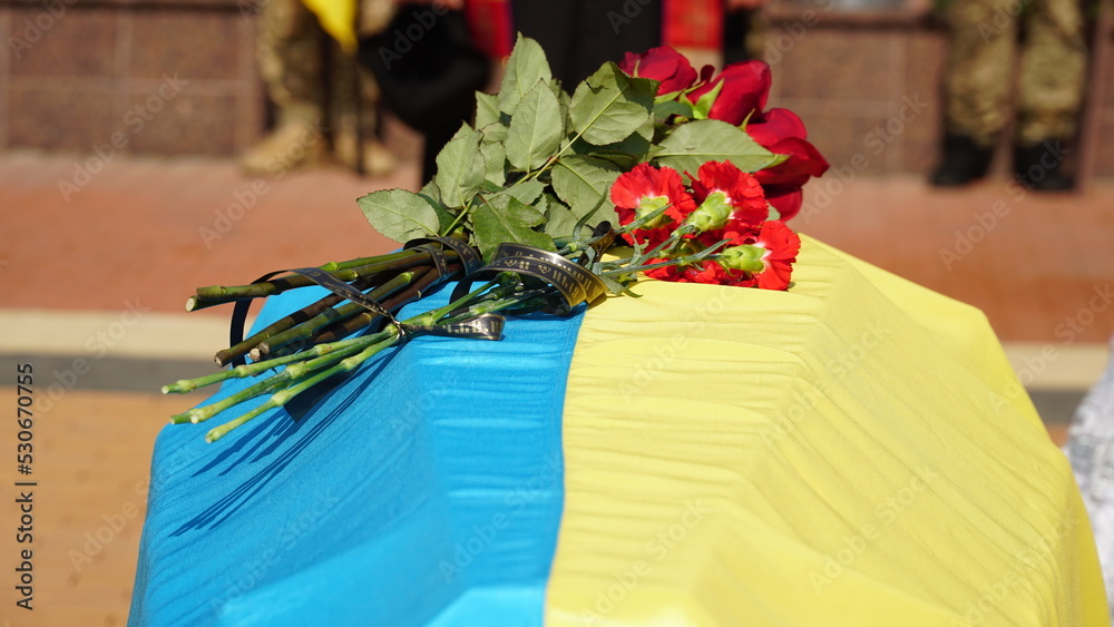 Ukraine. A funerals of Ukrainian servicemen killed during Russia's ...
