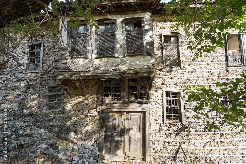 Fotka „Düğmeli Evler ( Buttoned houses ) with the traditional ...