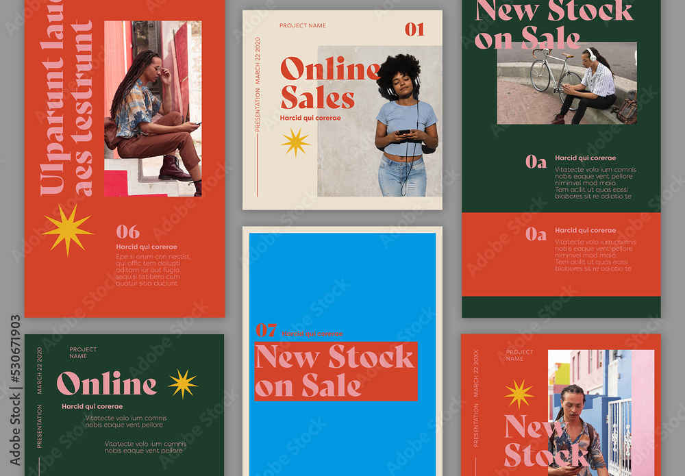 Social Media Layout Stock Template | Adobe Stock