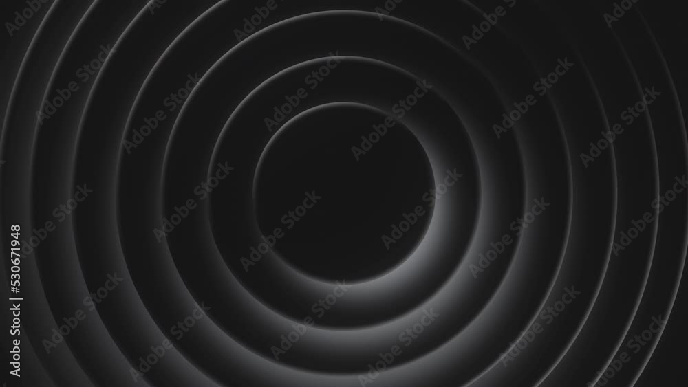Vidéo Stock Background with circles and rotating shadow. Motion. 3D ...
