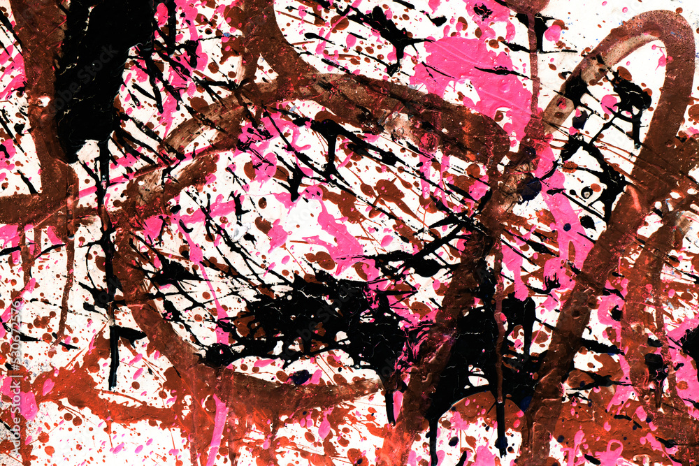 Paint splash texture. Graffiti background. Spray pattern. Black paint ...