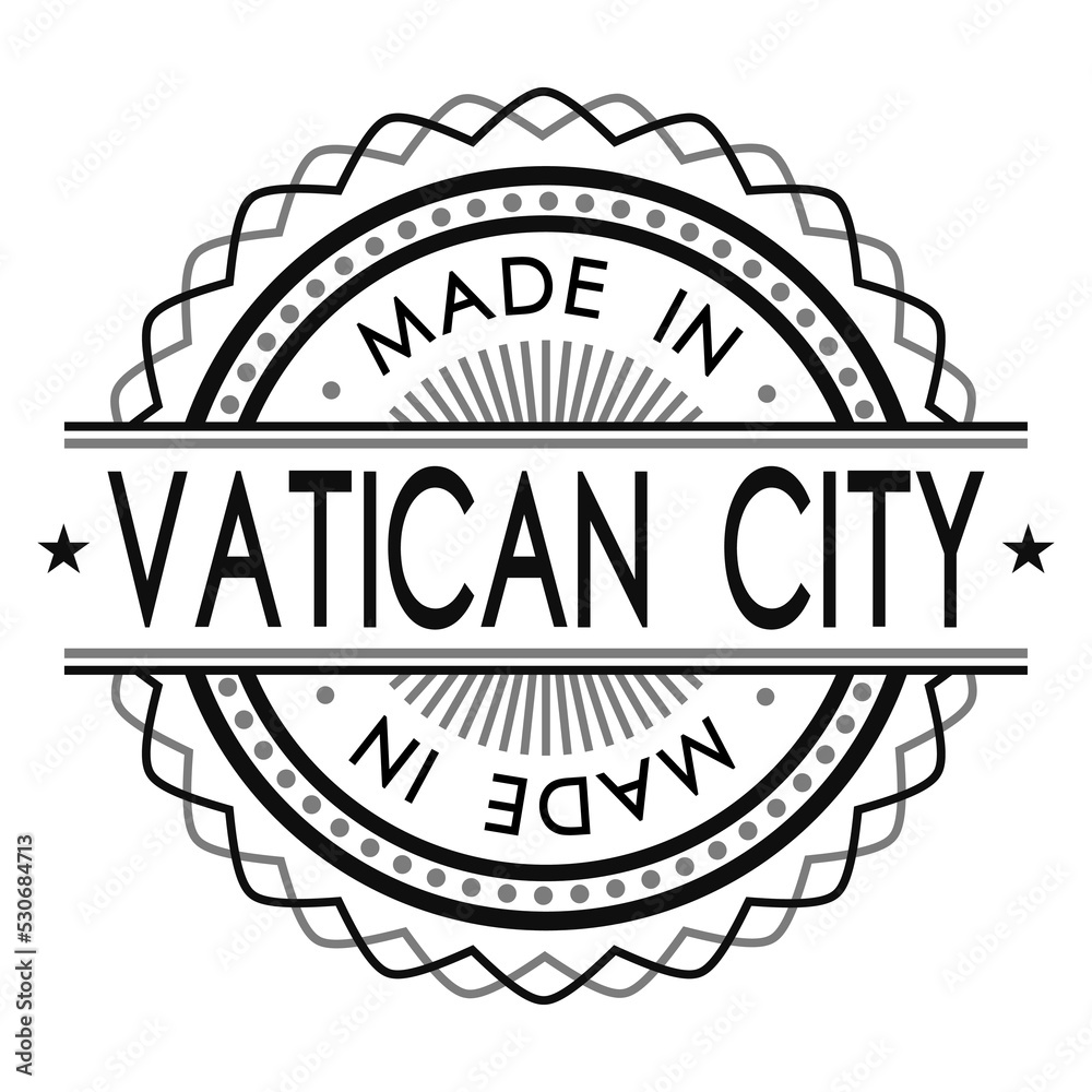 Vatican City Made in Vatican City Symbol. Silhouette Icon Map. Design ...