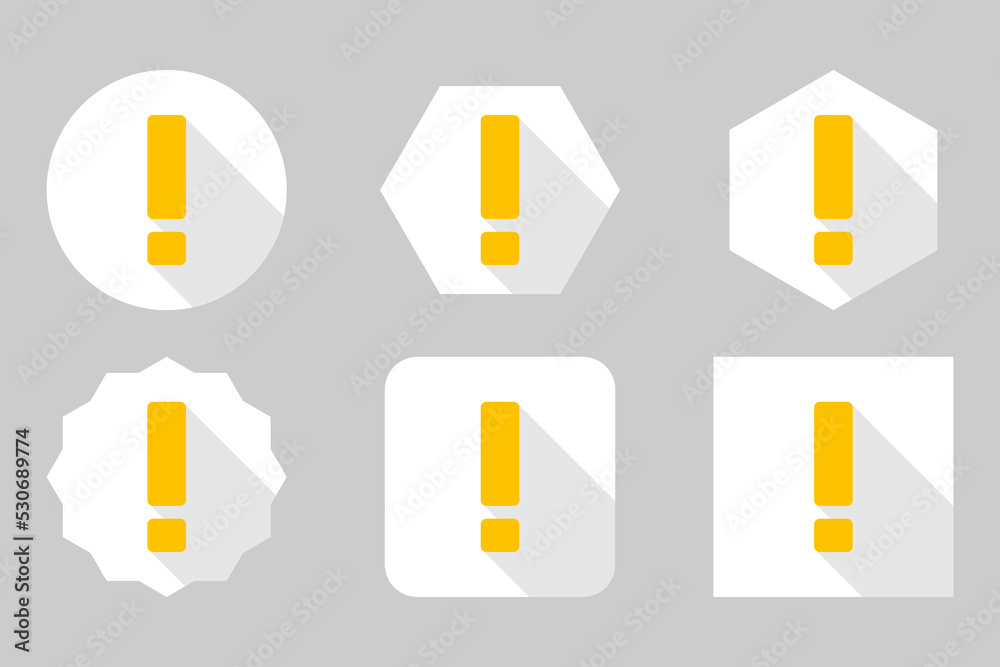 Exclamation mark, Attention sign, Caution icon, Hazard warning symbol ...