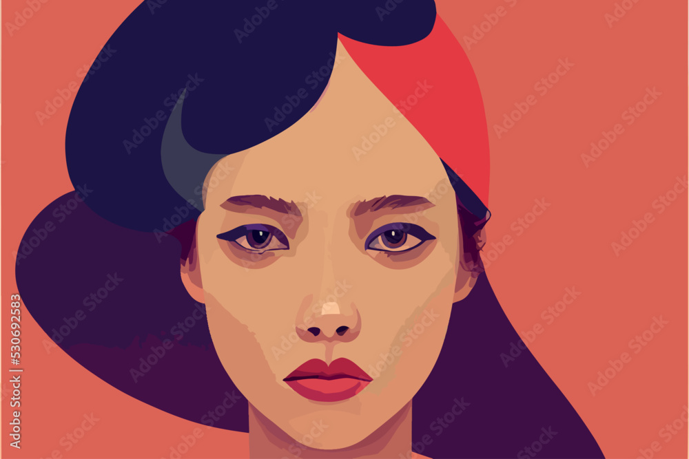 Illustration containing colors and faces of different races in defense ...