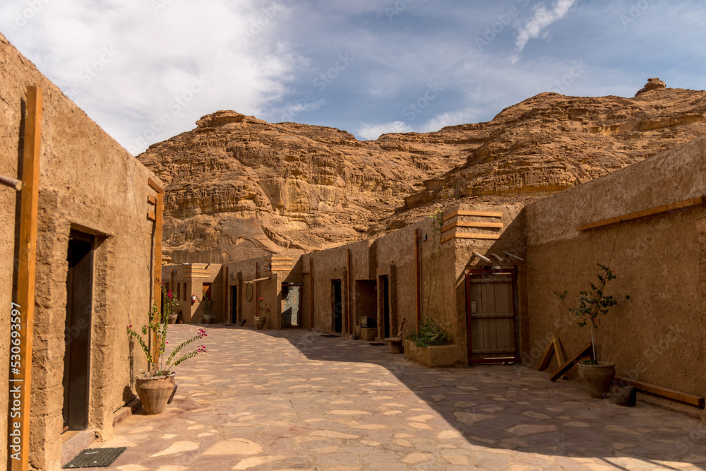 bud brick buildings in the desert of al-ula saudi arabia Stock Photo ...